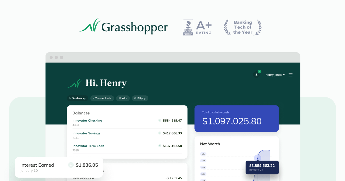 Award-Winning Digital Business Banking | Grasshopper